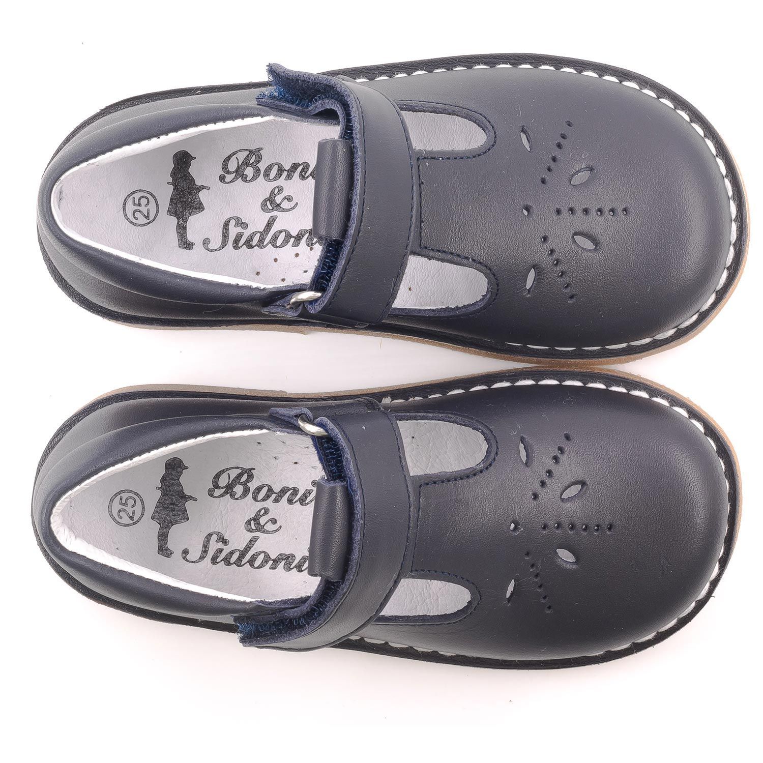 Leather Buckle Fastening Shoes, Boni George