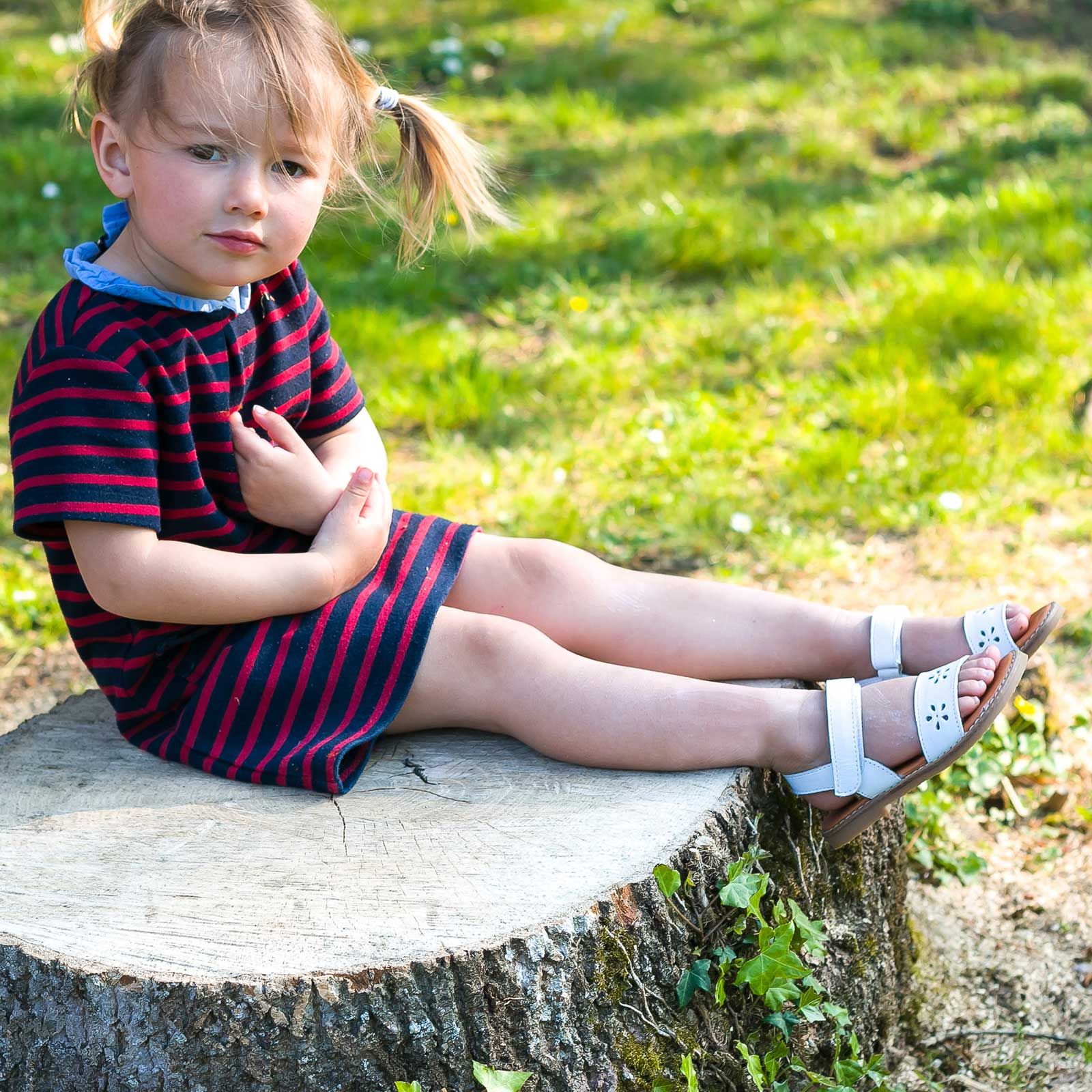 Sandale fille blanche - Sandales & nu pieds pour filles - Boni&Sidonie